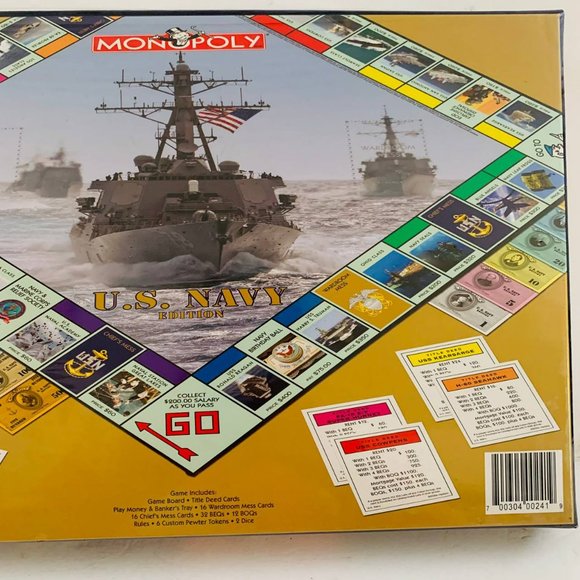 Hasbro | Games | Vintage Monopoly Us Navy Edition Hasbro 206 Board Game ...